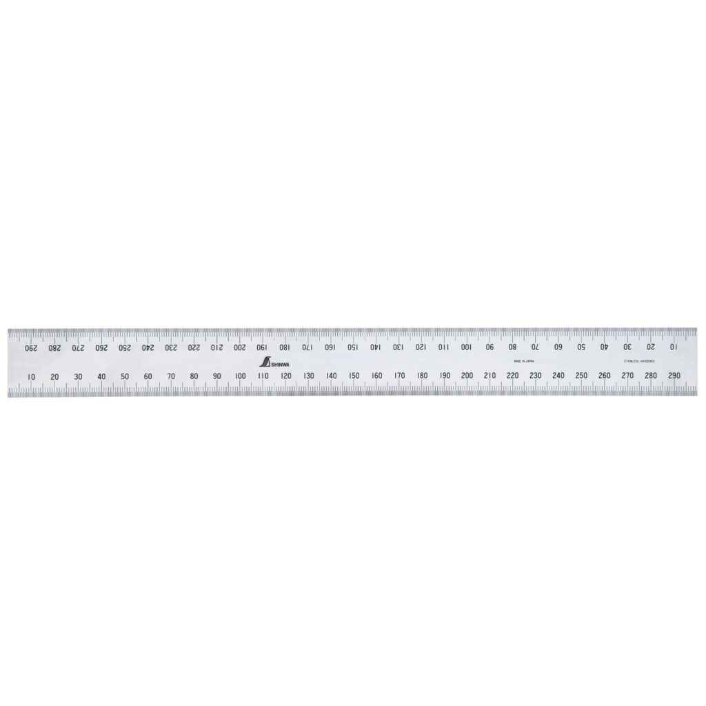 Shinwa Liniaal 30 cm RVS 24612 - Japansezagenshop.nl